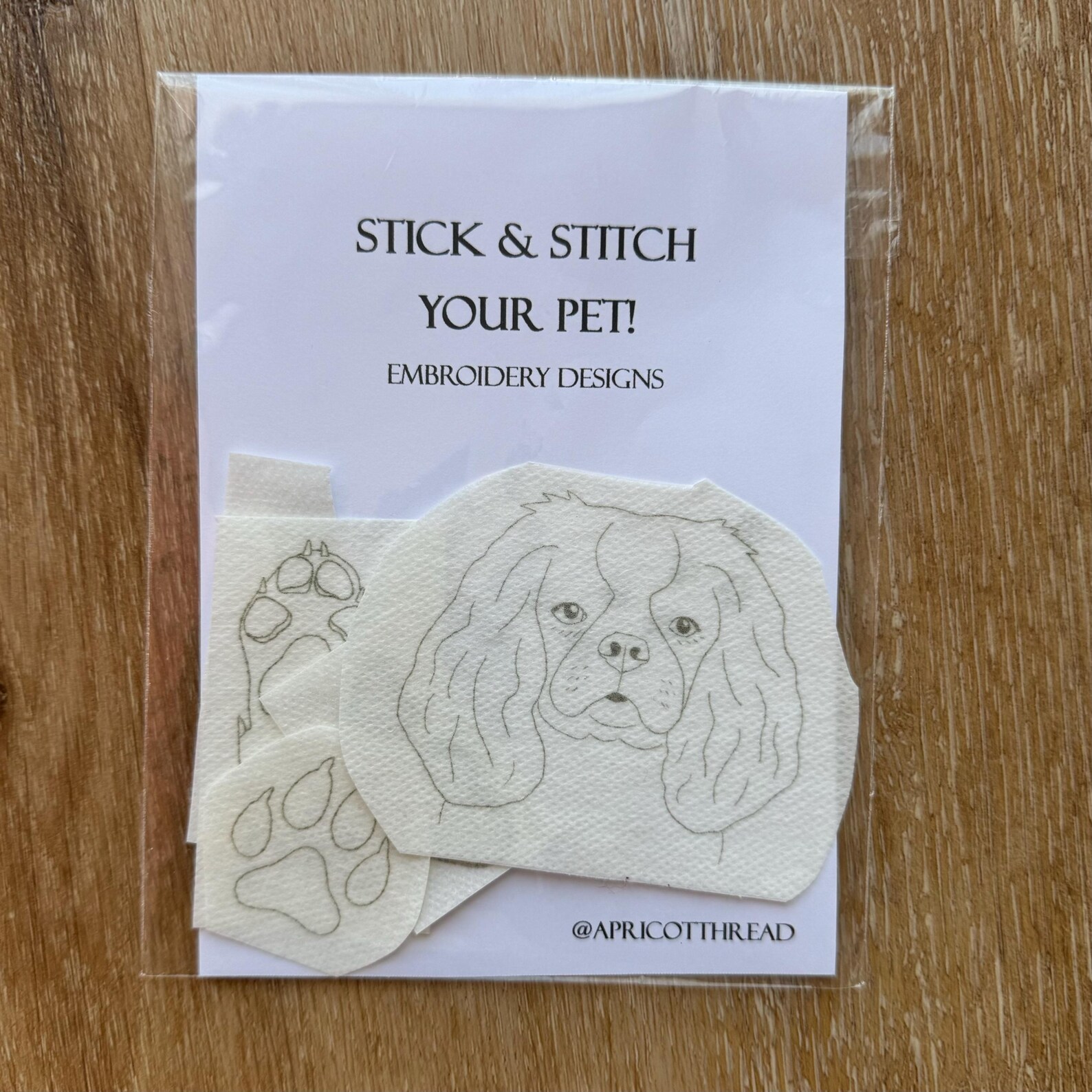 Stick and Stitch Your Pet, Dog Embroidery Design, Cavalier King Charles ...
