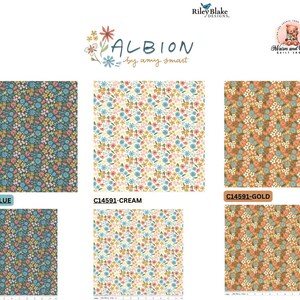 ALBION /floral Plaid /dream /amy Smart /riley Blake Designs/c14596 ...