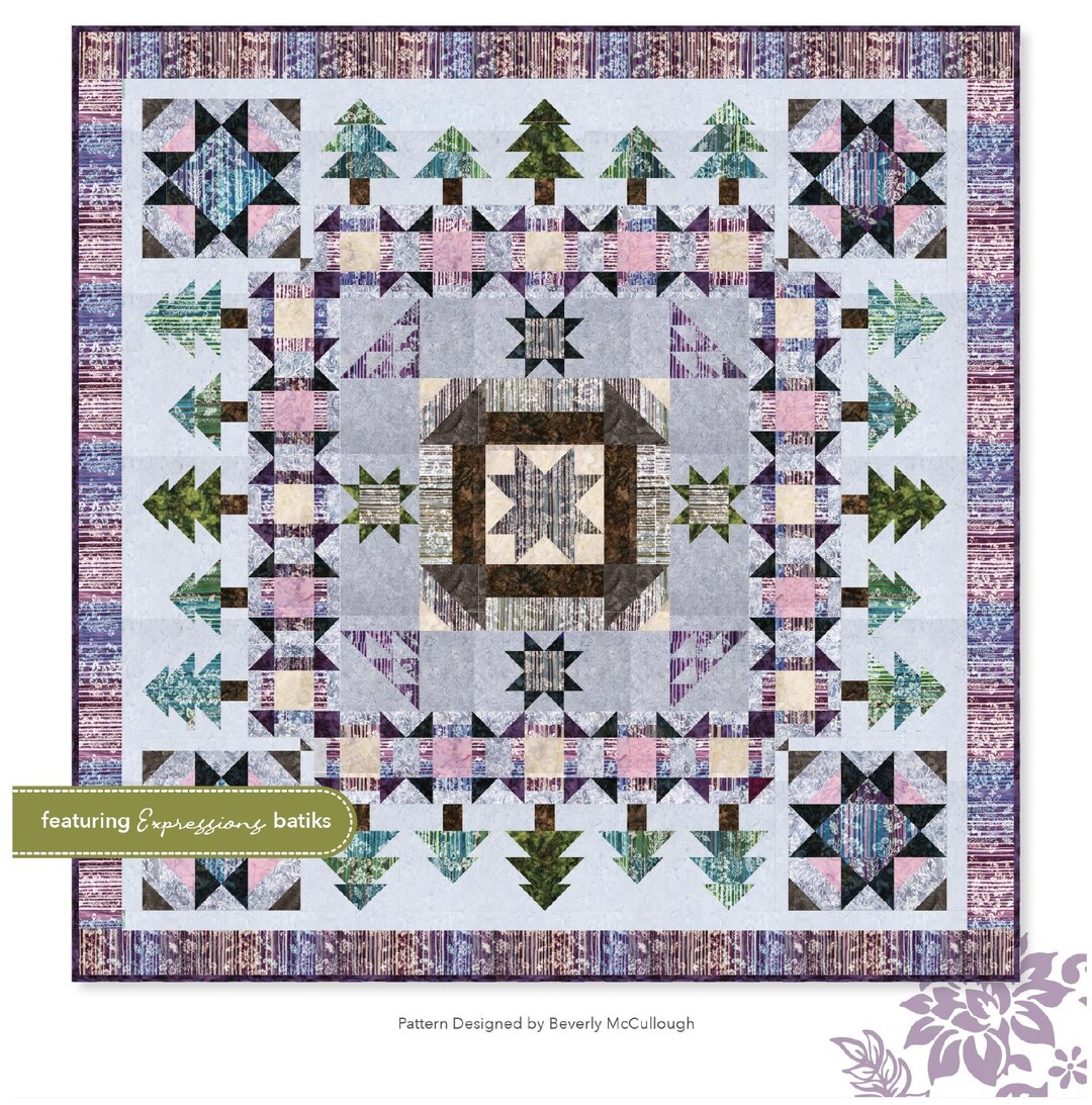 A Walk in the Woods BOM Batiks Quilt Kit /beverly Mccullough ...