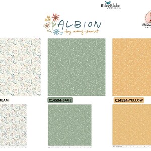 ALBION /floral Plaid /dream /amy Smart /riley Blake Designs/c14596 ...