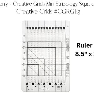Lil' Stella Table Runner Quilt Pattern /creative Grids Mini Quilt Ruler /G.E. Designs /option ...