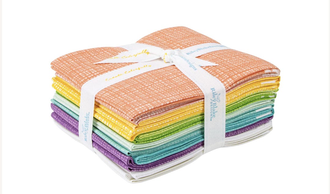 Texture Spring Fat Quarter Bundle /sandy Gervais /riley Blake Designs ...