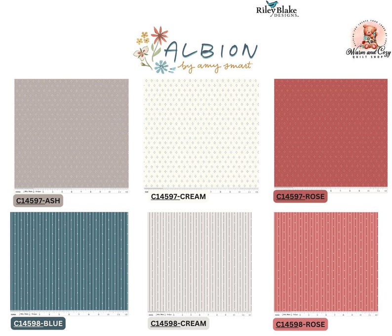 ALBION /floral Plaid /dream /amy Smart /riley Blake Designs/c14596 ...