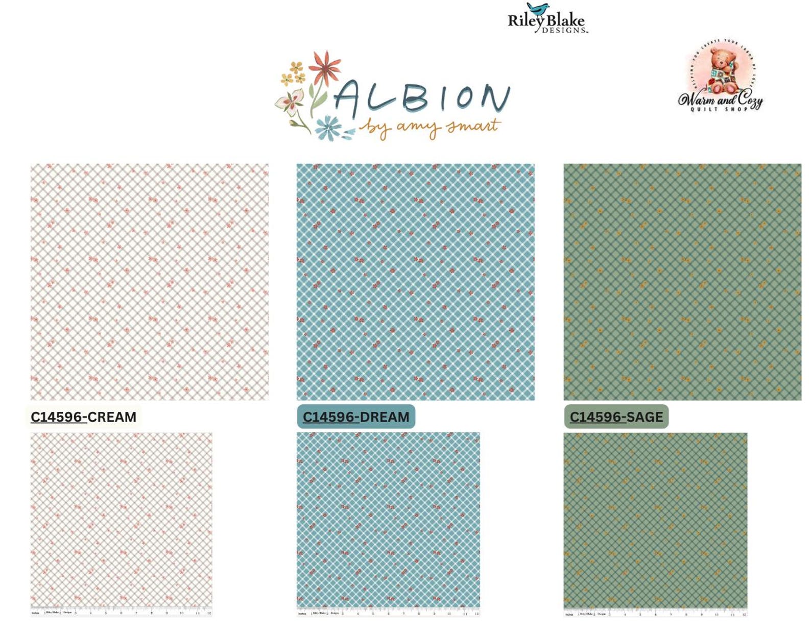 ALBION /floral Plaid /dream /amy Smart /riley Blake Designs/c14596 ...