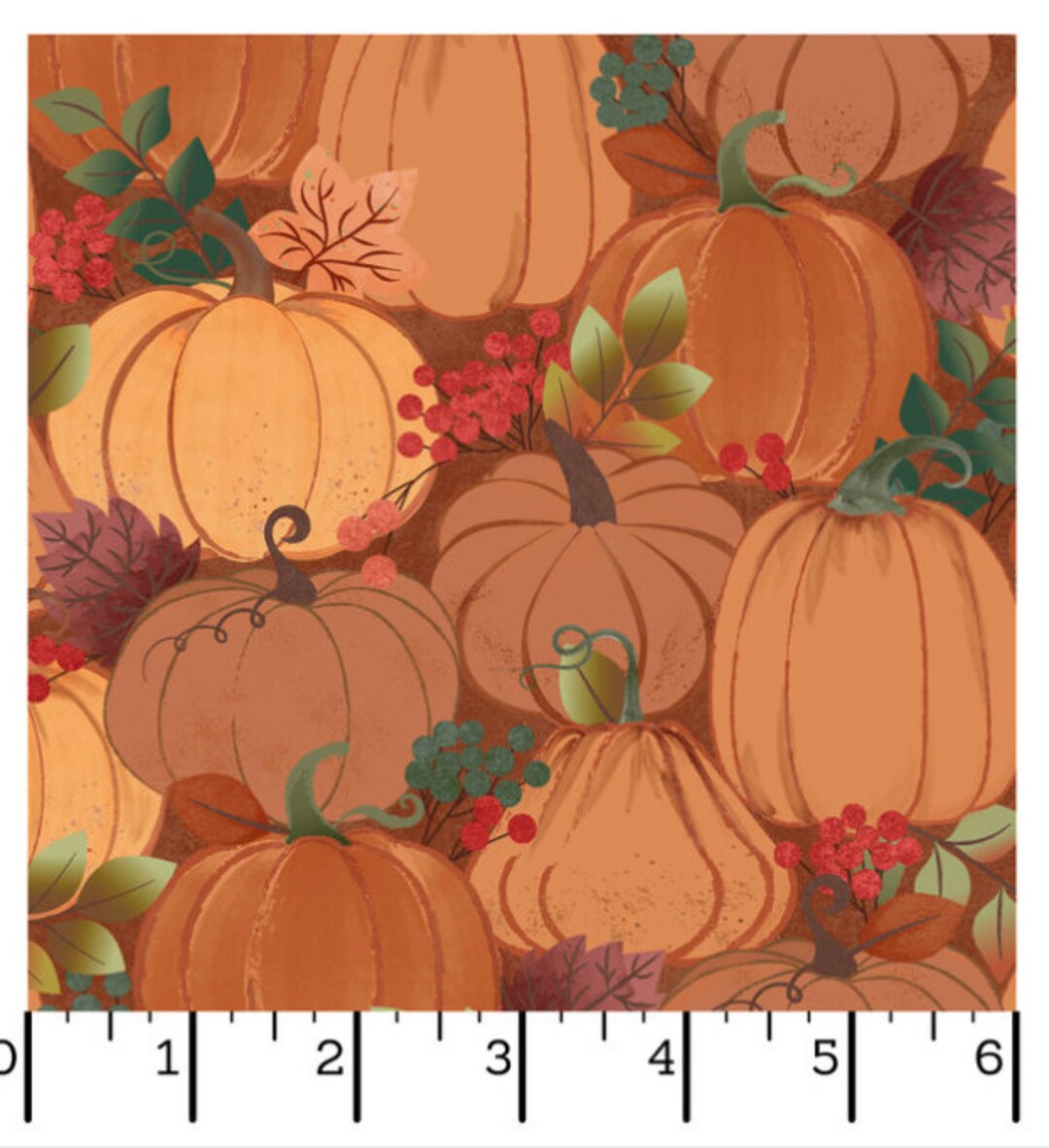 Pumpkin Patch Cotton Fabric – Hello Autumn, Fall Harvest - Etsy