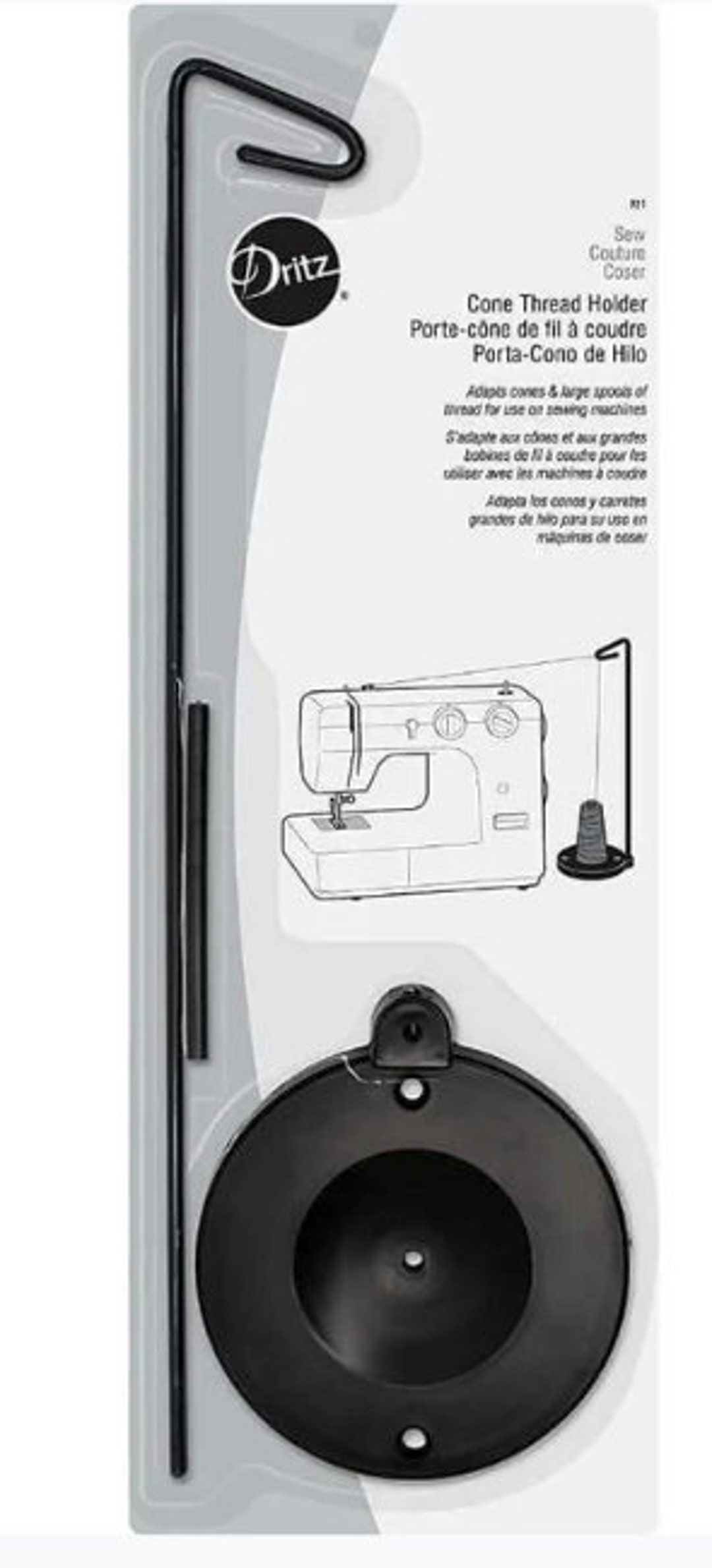 Cone Thread Stand, Dritz Cone Thread Holder, Large Spool Thread ...