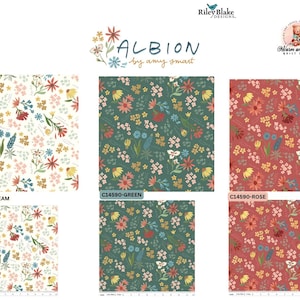 ALBION /floral Plaid /dream /amy Smart /riley Blake Designs/c14596 ...