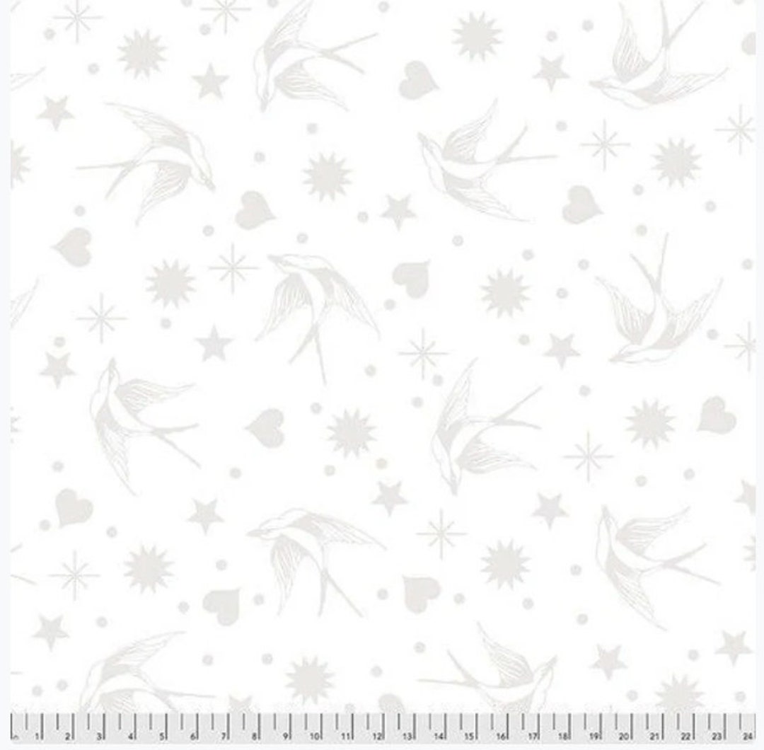 Tula Pink True Colors Fairy Flakes Fabric Paper or Ink Background BTY ...