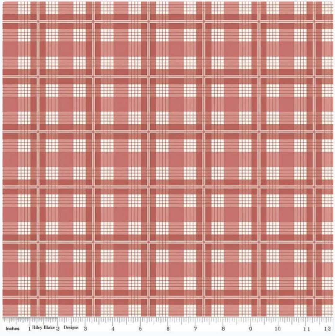 ALBION /plaid Rose /amy Smart /riley Blake Designs/c14593-rose /cut ...