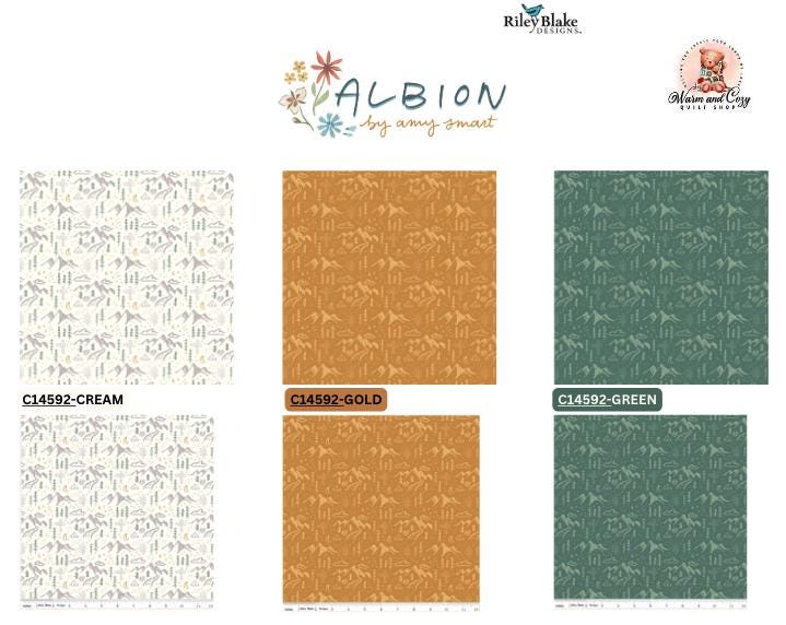 ALBION /floral Plaid /dream /amy Smart /riley Blake Designs/c14596 ...