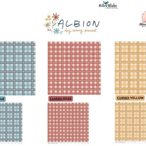 ALBION /floral Plaid /dream /amy Smart /riley Blake Designs/c14596 ...