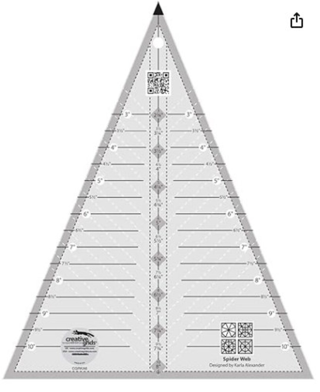 Creative Grids Spider Web Quilt Ruler /creative Grids - Etsy