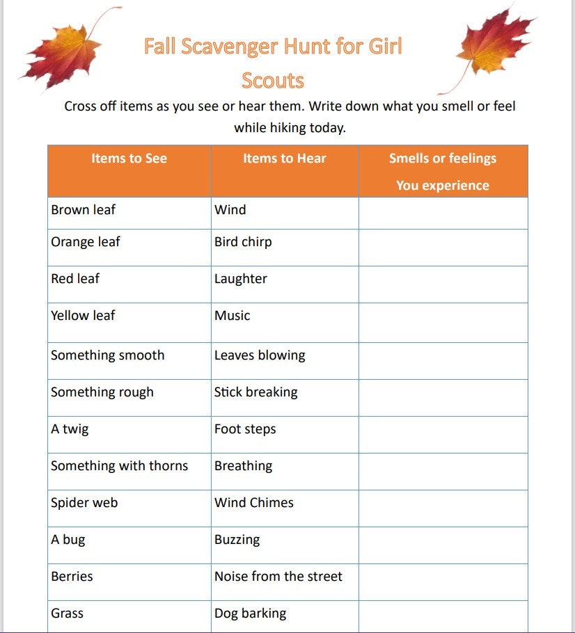 Scavenger Hunt Clip Art Girl Scouts