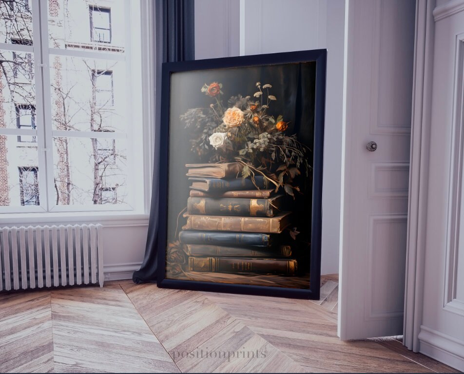 Dark Academia Books, Dark Academia Decor, Dark Cottagecore Decor, Moody ...