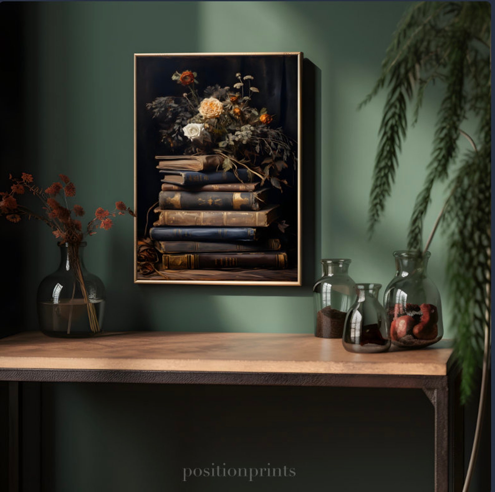 Dark Academia Books, Dark Academia Decor, Dark Cottagecore Decor, Moody ...