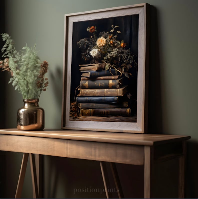 Dark Academia Books, Dark Academia Decor, Dark Cottagecore Decor, Moody ...