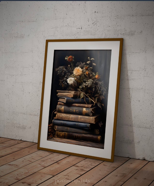 Dark Academia Books, Dark Academia Decor, Dark Cottagecore Decor, Moody ...