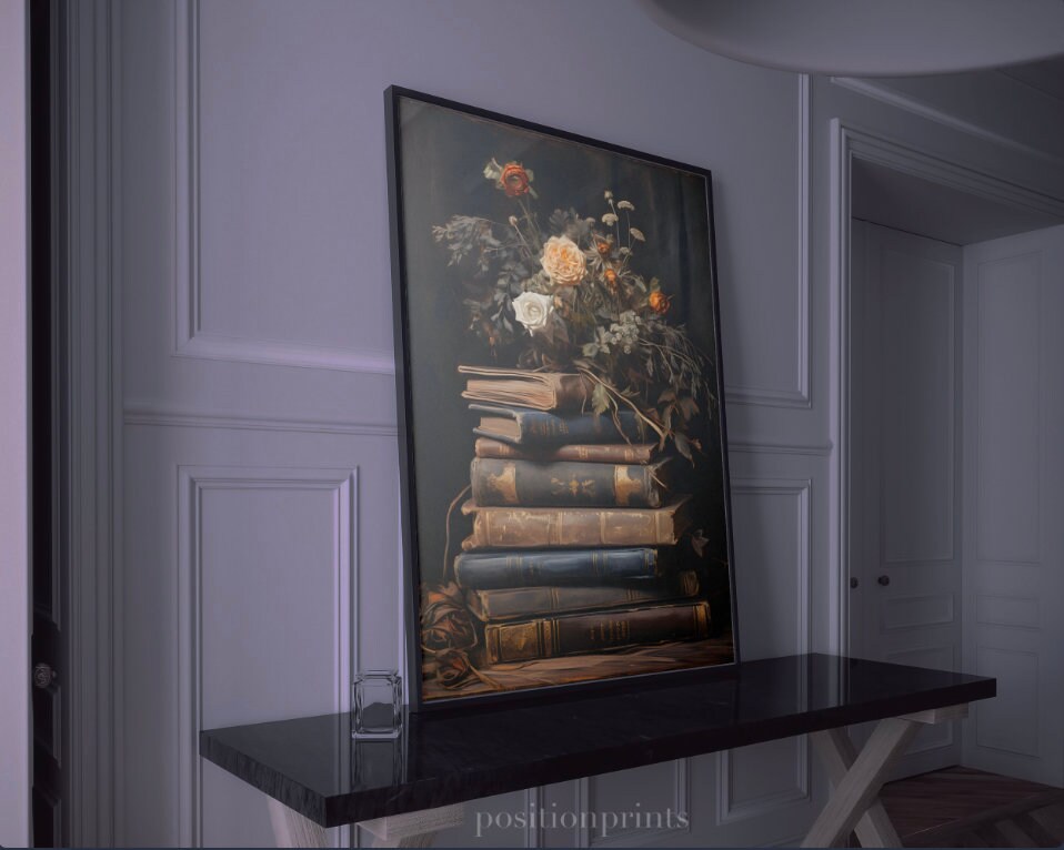 Dark Academia Books, Dark Academia Decor, Dark Cottagecore Decor, Moody ...
