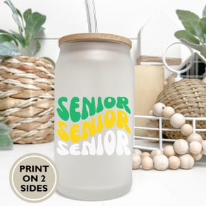 Personalized Senior 2025 Gift, Graduation Gift Glass Cup, Custom Class ...