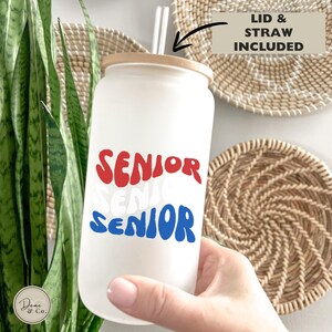 Personalized Senior 2025 Gift, Graduation Gift Glass Cup, Custom Class ...