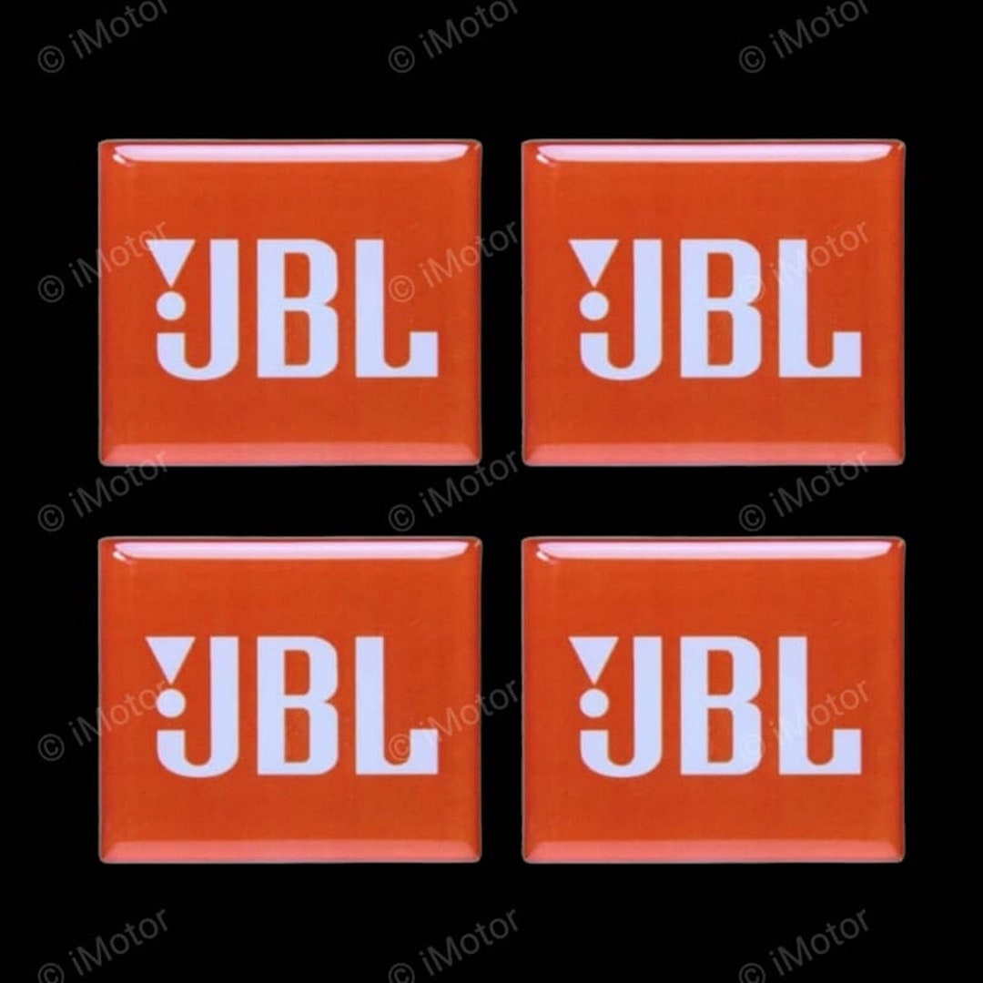 Set of 4 3D Emblems Logos JBL Audio Black Made of Adhesive Gel - Etsy