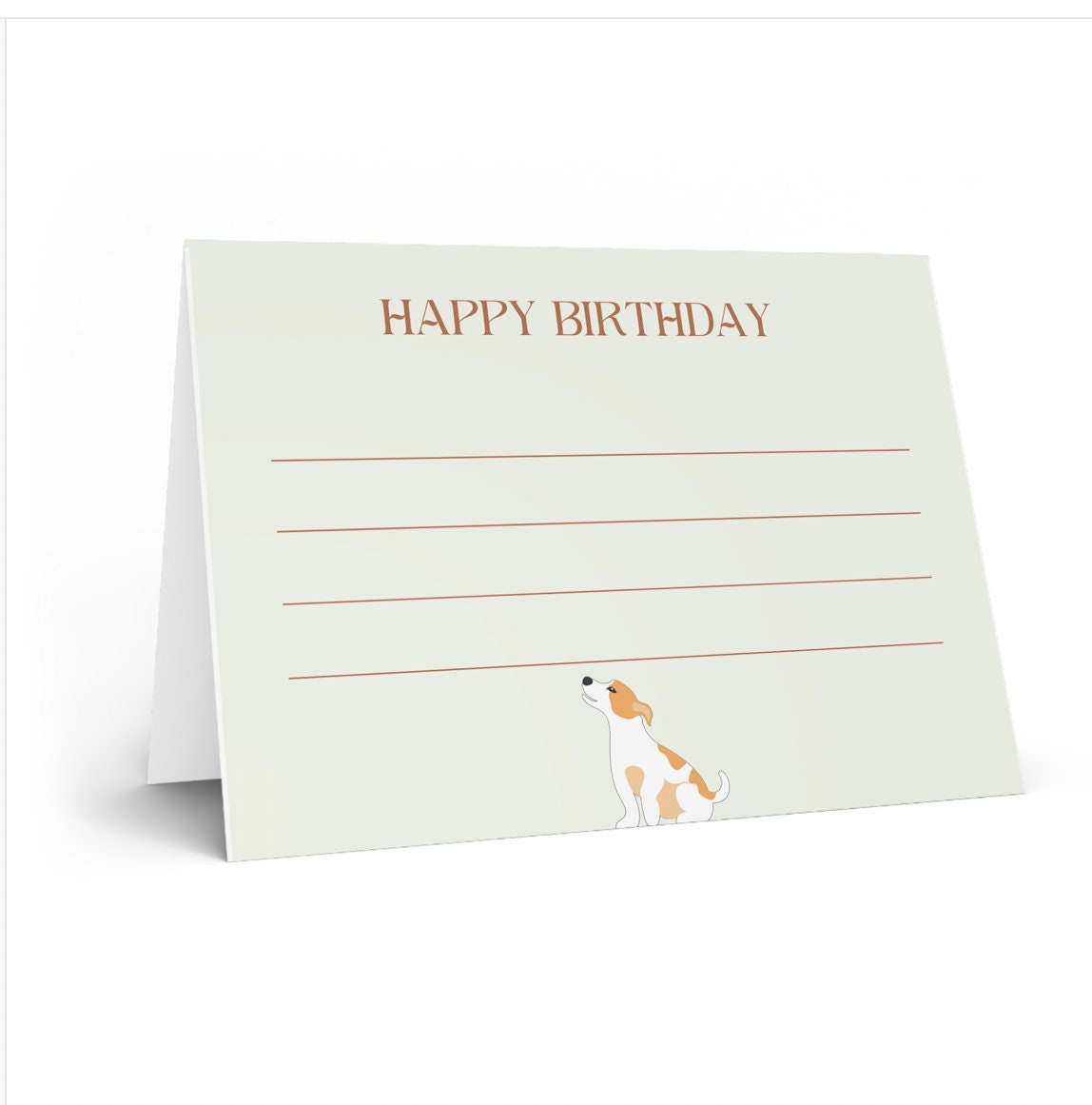 Printable Dog Birthday Card, Gift Card, Dog Lover, Digital Product ...