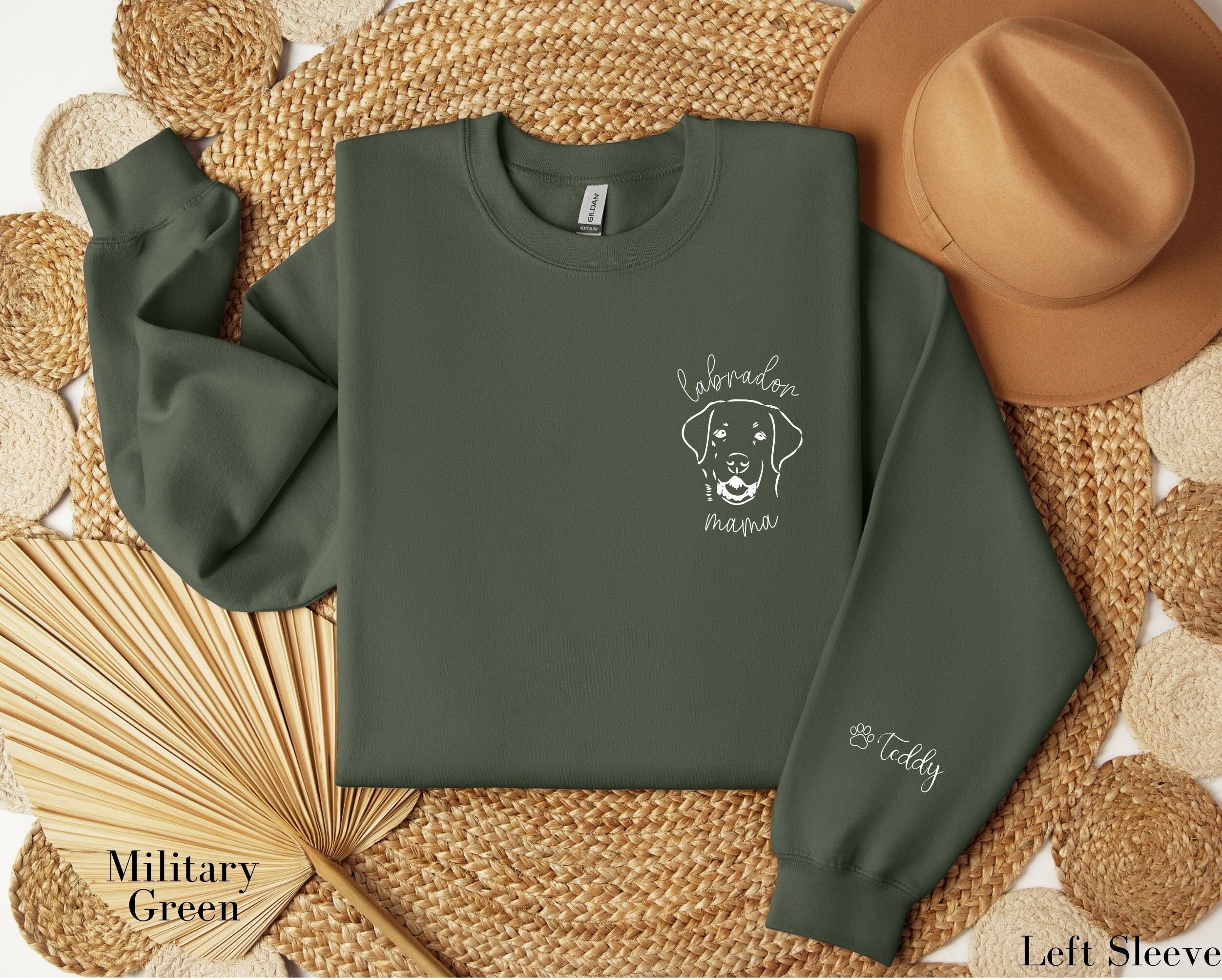 Personalized Labrador Sweatshirt Labrador Retriever Mama Sweatshirt ...