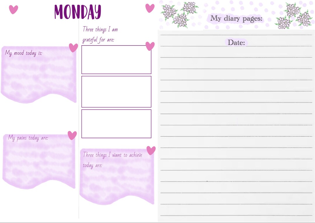 My Fibromyalgia Diary - Etsy