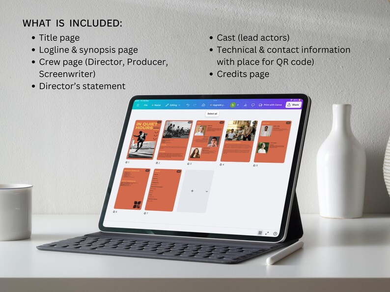 Film EPK Template | Canva Electronic Press Kit for Short Films & Indie ...
