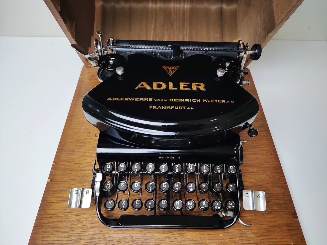 Adler Model 7 Typewriter With Original Wooden Case 1920s - Etsy