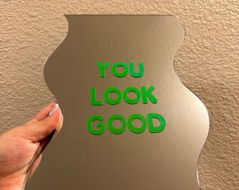 You Look Good Mirror Sticker Decal Mirror Decal - Etsy