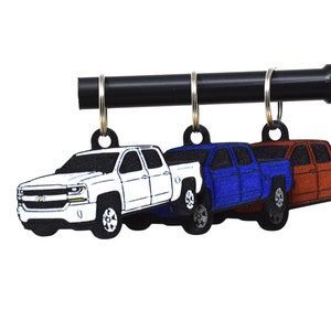 3D Printed Chevy Silverado Keychain – Tough, Rugged, and Reflective - Etsy