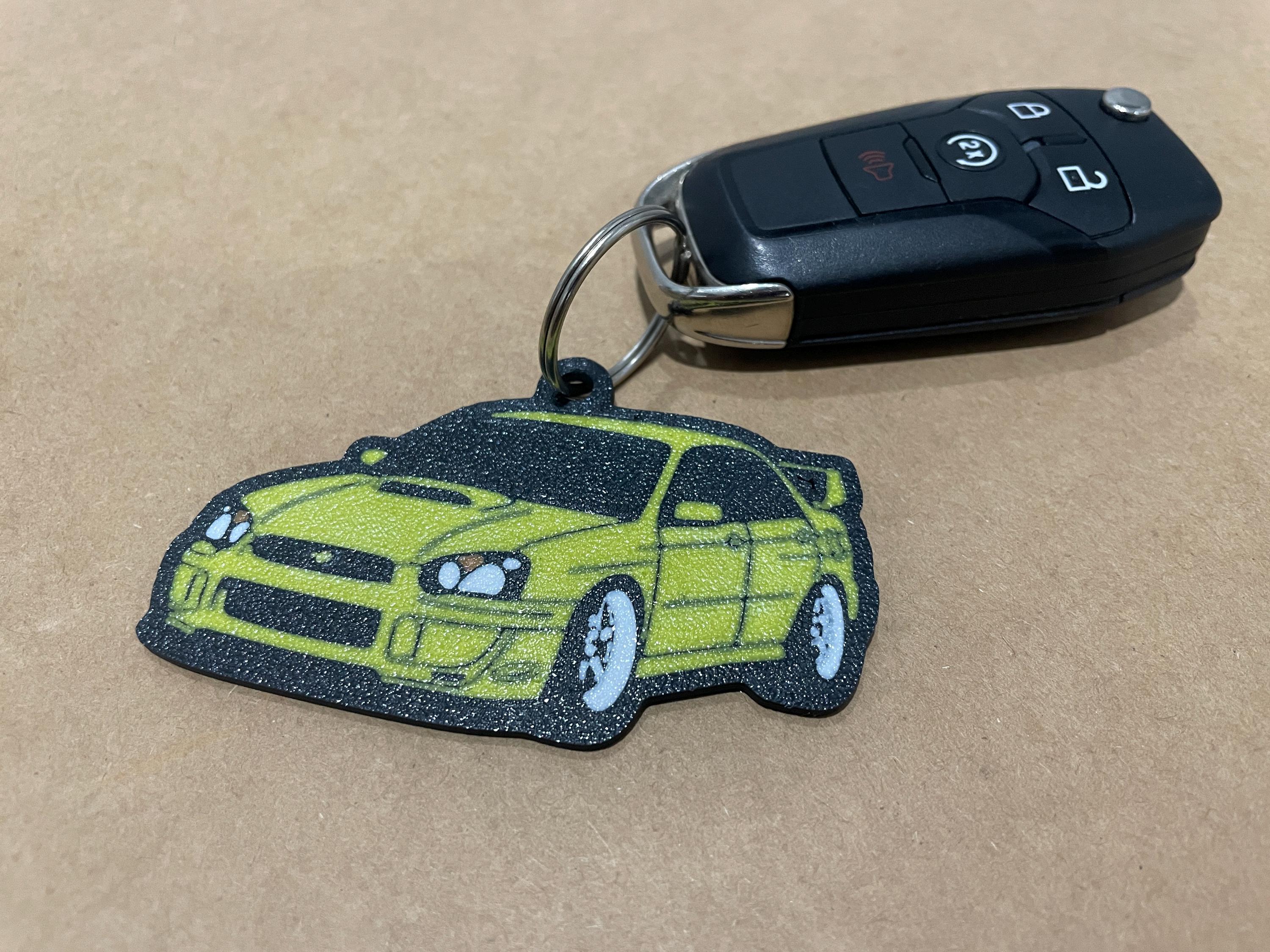 3D Printed Subaru Impreza WRX STI Keychain - Etsy