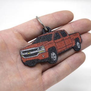 3D Printed Chevy Silverado Keychain – Tough, Rugged, and Reflective - Etsy