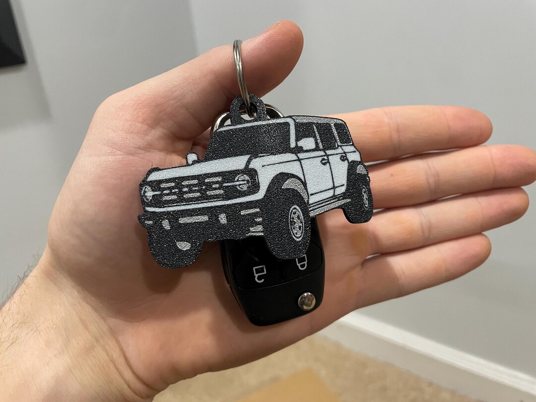3D Printed Ford Bronco Key Chain - Etsy