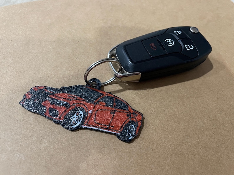 3D Printed Dodge Charger Keychain - Etsy