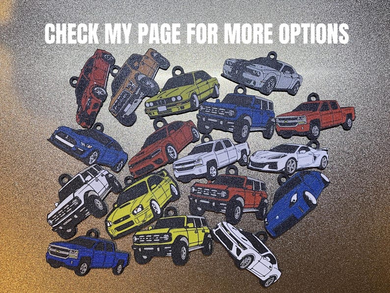 3D Printed Chevy Silverado Keychain – Tough, Rugged, and Reflective - Etsy