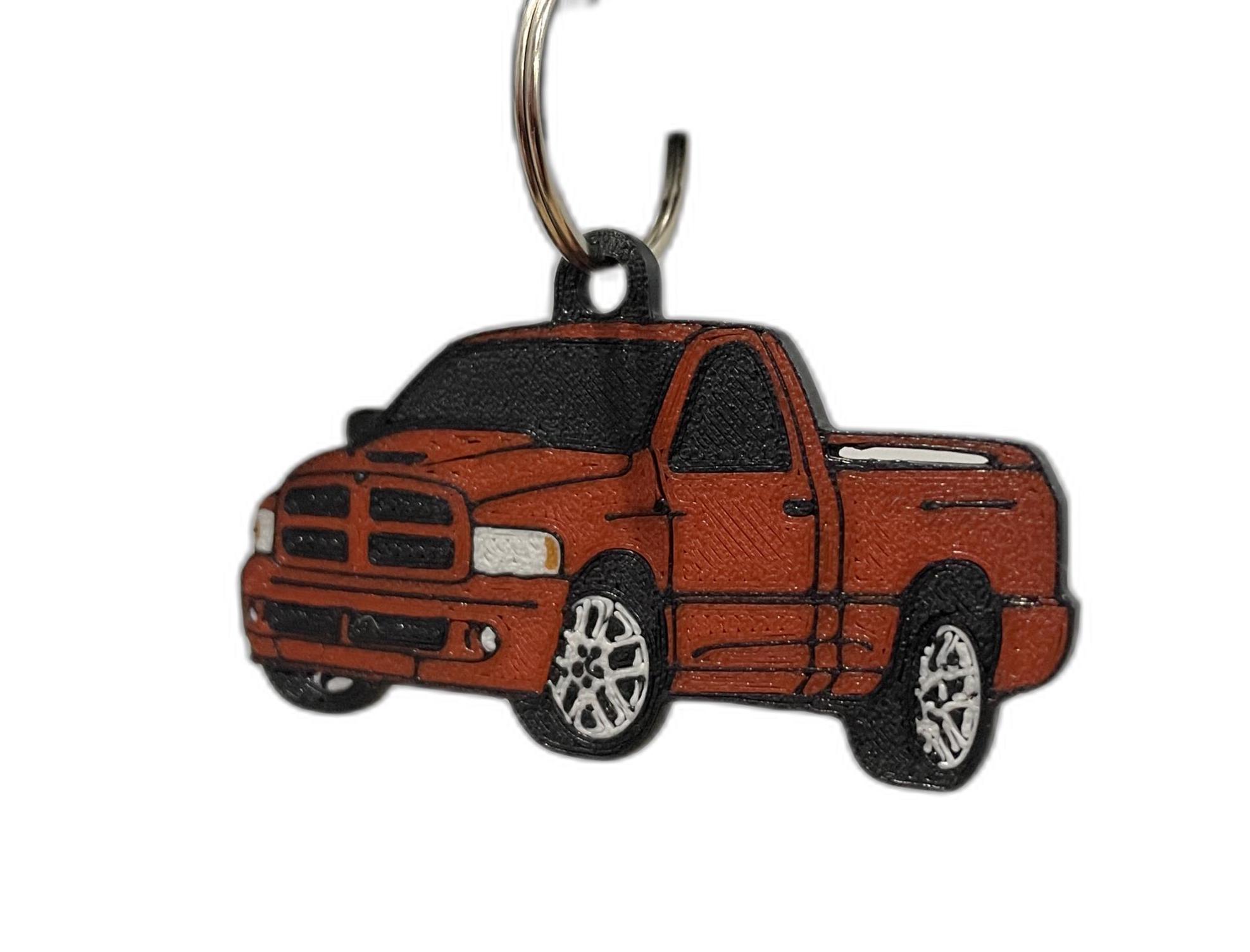 3D Printed Dodge Ram SRT Keychain - Etsy
