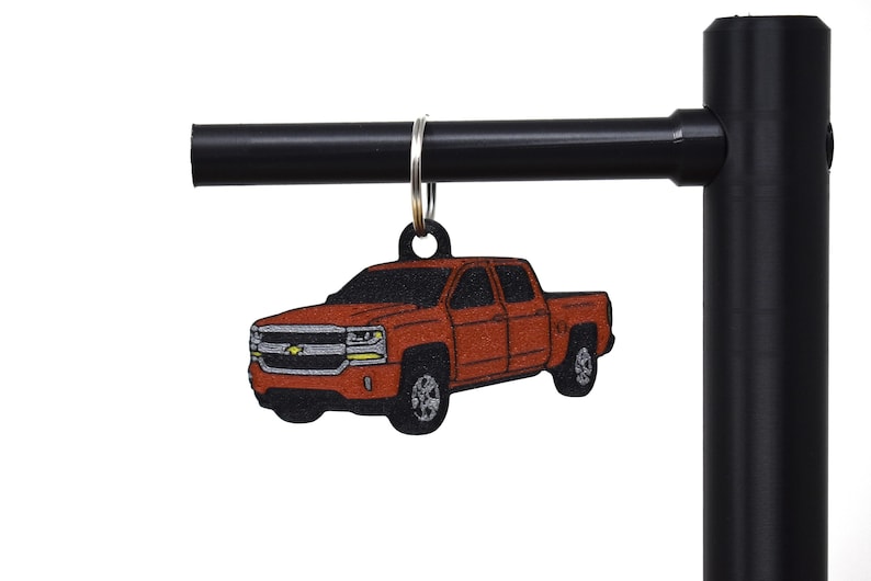 3D Printed Chevy Silverado Keychain – Tough, Rugged, and Reflective - Etsy