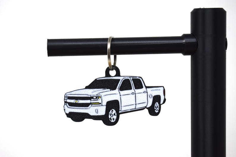 3D Printed Chevy Silverado Keychain – Tough, Rugged, and Reflective - Etsy