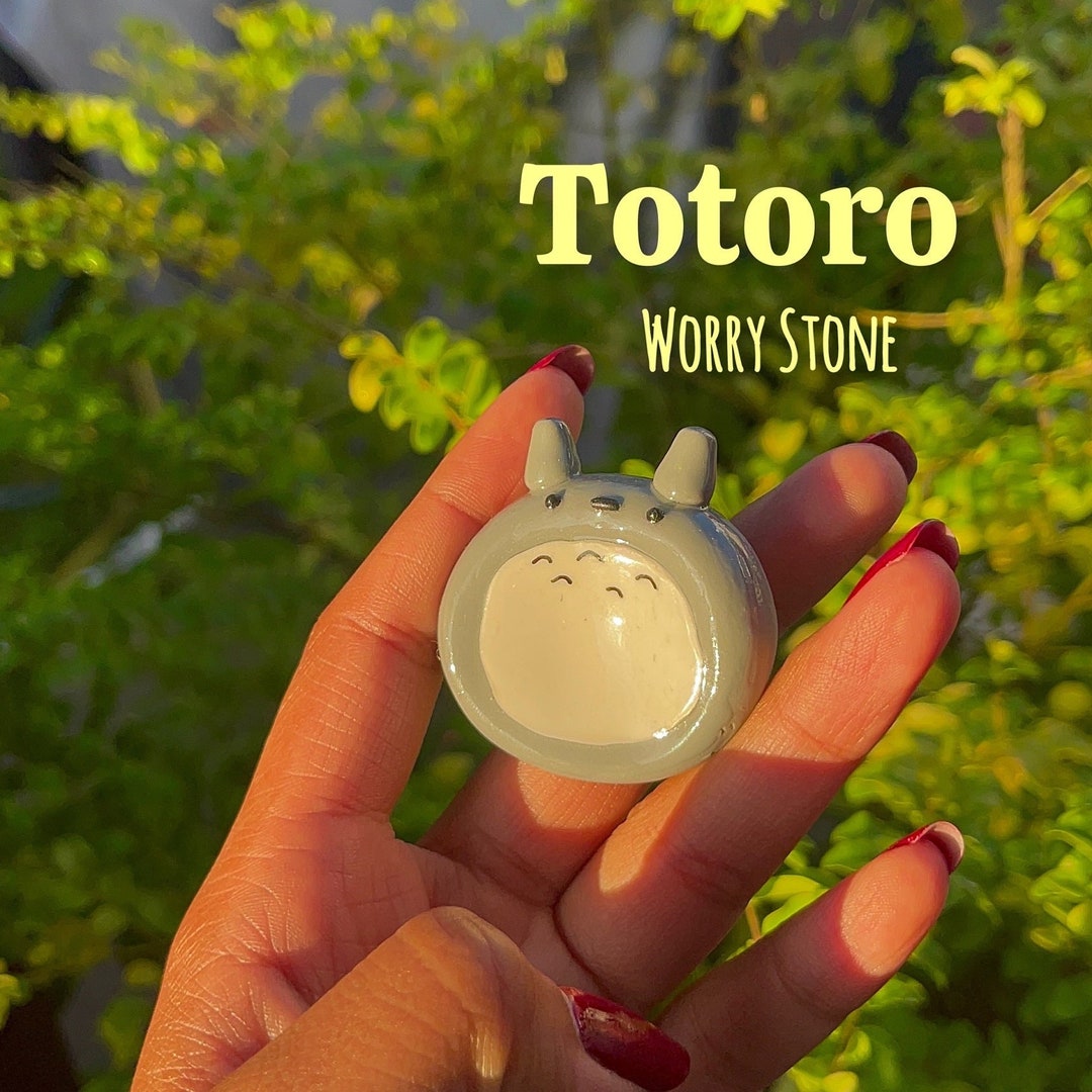 Totoro Worry Stone | Stress Relief | Fidget | Cute | Pocket Toy ...