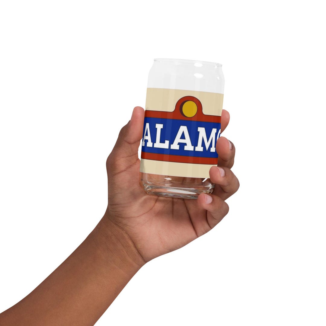 Alamo Beer Can-shaped Glass - Etsy