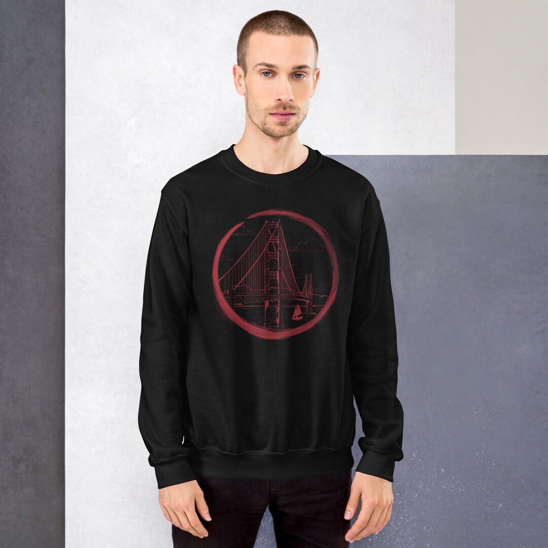 Niner Red Golden Gate Bridge Sweatshirt - Etsy