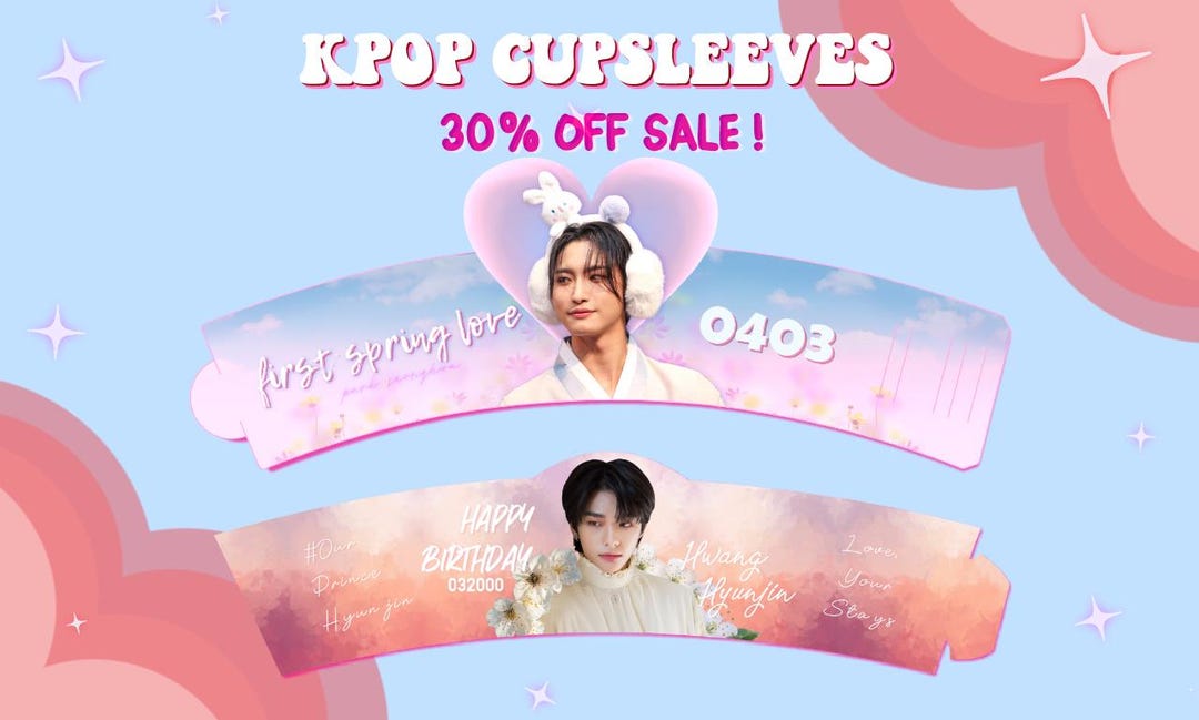 Custom Event Cupsleeve! ( Kpop Events ! ) - Etsy