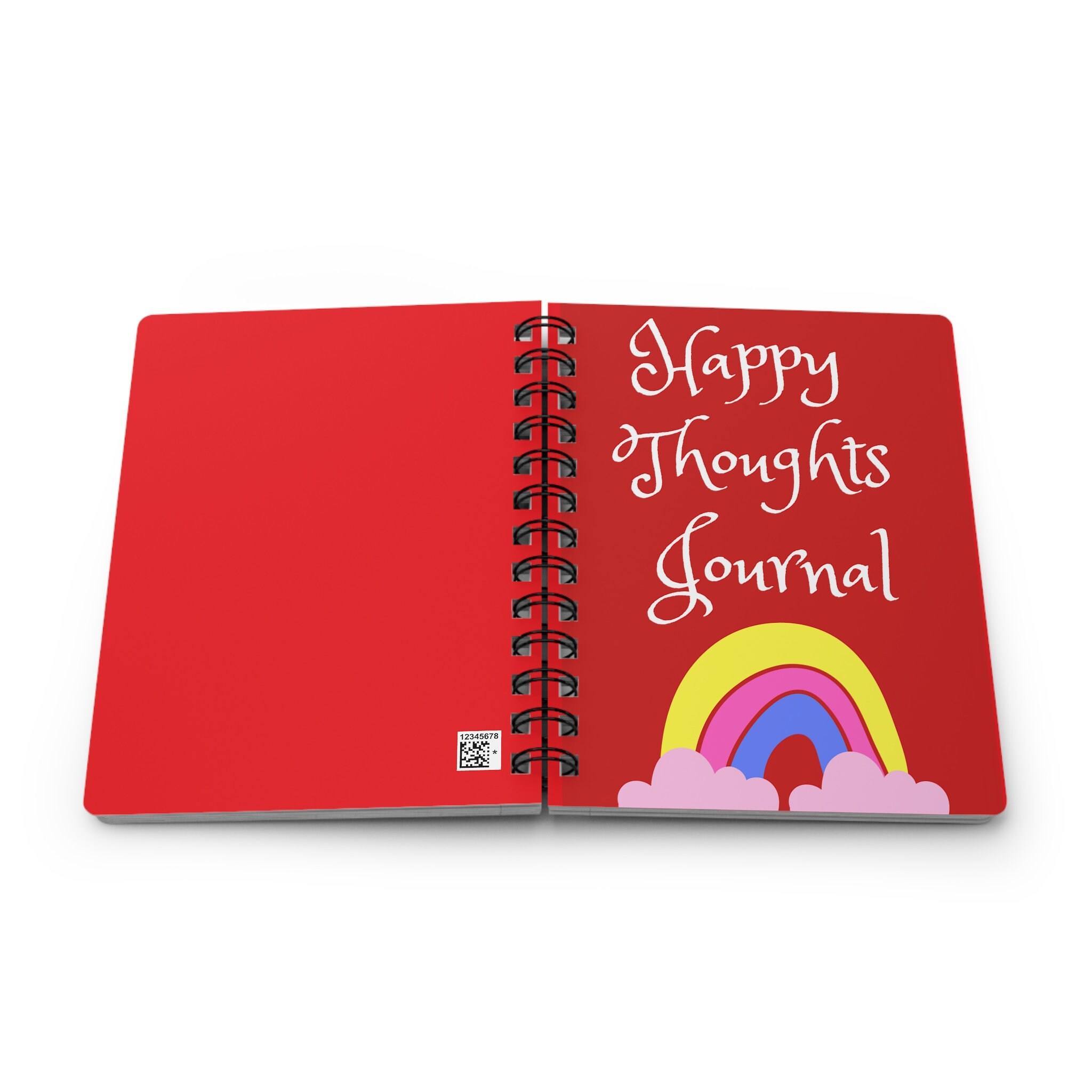 Happy Thoughts Rainbow Spiral Bound Journal - Etsy