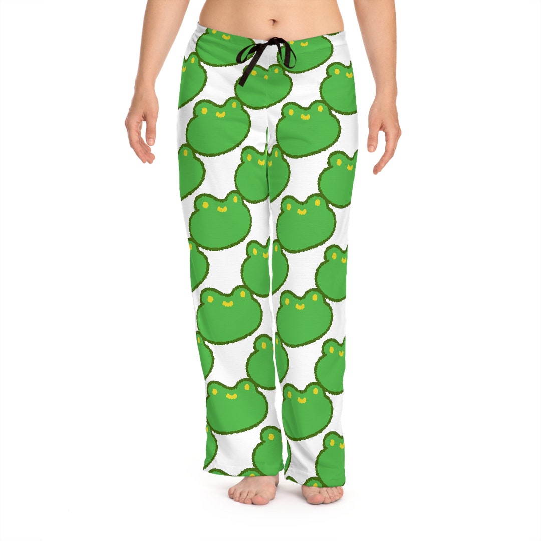 Frog Pattern Women's Pajama Pants (AOP) - Etsy