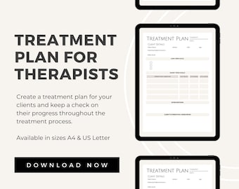 16 Treatment Plan Template for Therapists Mental Health Assessment Tool ...