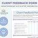 Client Feedback Form Template, Printable Forms for Therapists ...