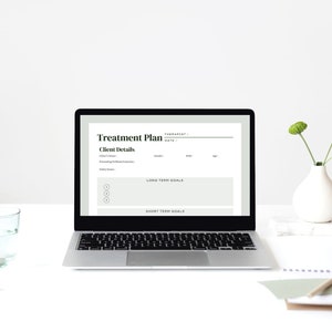 Client Treatment Plan, Digital Template for Psychologists & Therapists ...