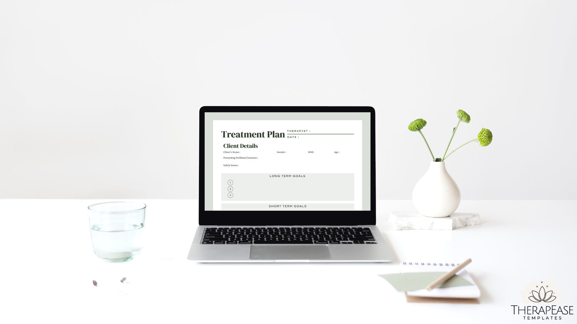 Client Treatment Plan, Digital Template for Psychologists & Therapists ...